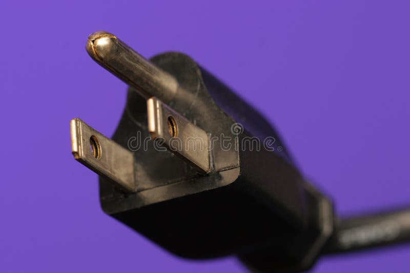 Electrical plug stock image. Image of attachment, three - 308167