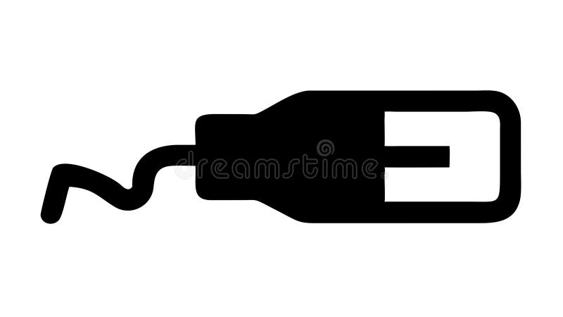 Electrical Plug or Connector Icon with Cable, Power Cord, Vector Design ...