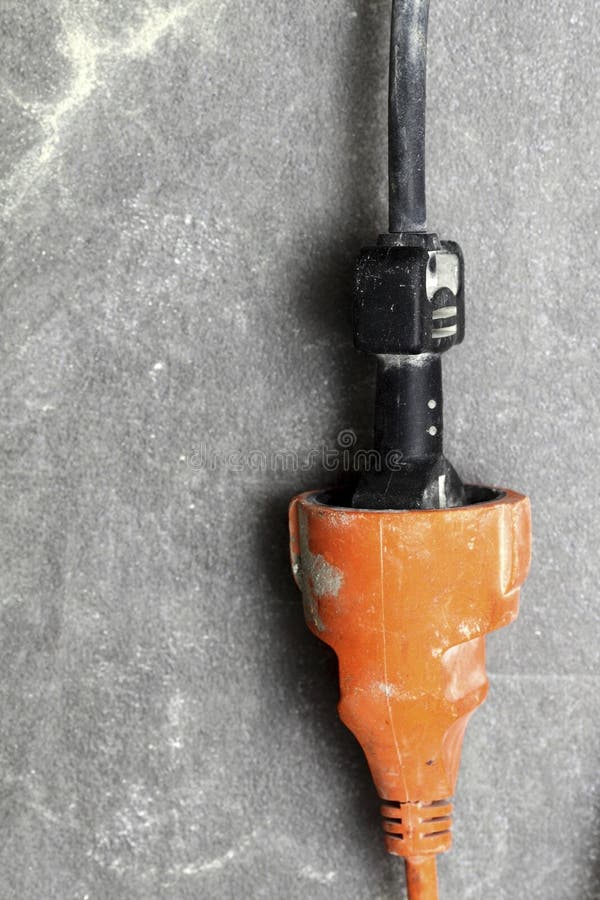 Electrical Plug in the Electric Extension Cord Stock Photo - Image of ...
