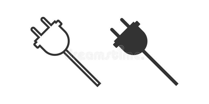 Electrical Plug Icon. Connect Socket Symbol. Sign Energy Cable Vector ...
