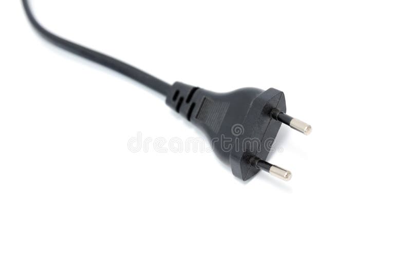 Electrical plug on white stock photo. Image of black, electricity - 5130956