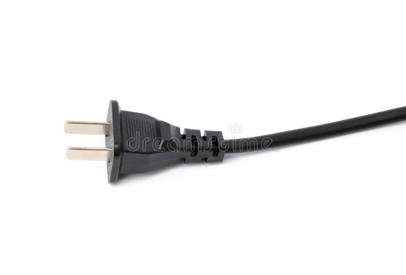 Electrical plug on white stock image. Image of generation - 5130949