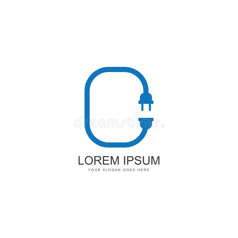 Electrical Plug Logo Vector Icon Illustration Design. Stock Vector ...