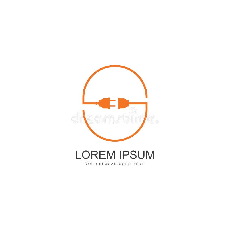 Electrical Plug Logo Vector Icon Illustration Design. Stock Vector ...