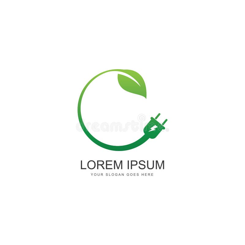 Electrical Plug Logo Vector Icon Illustration Design. Stock Vector ...