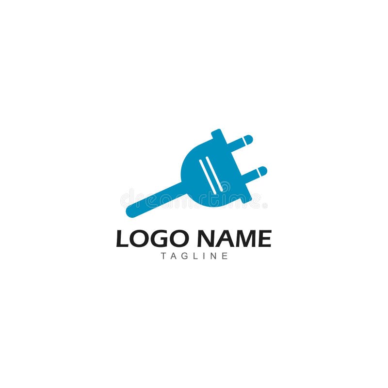 Plug Logo Design. Plag Cable Electric Logo Design Vector Images. PG ...