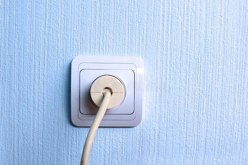 Electrical Plug and Outlet Connector Stock Photo - Image of ...