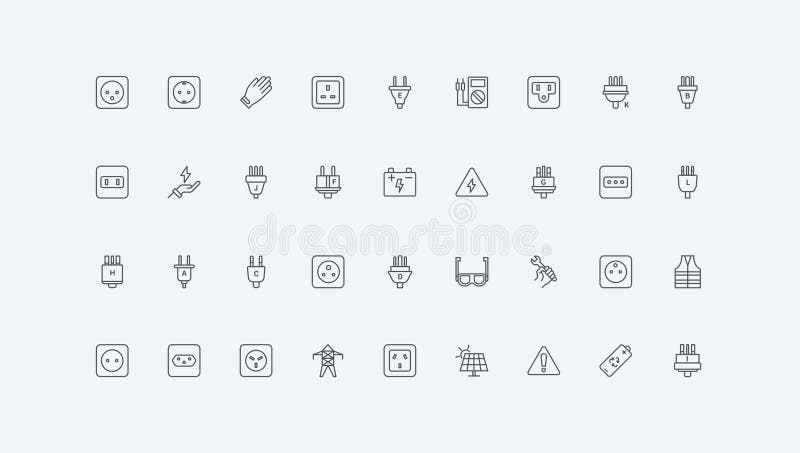 Electrical Plug and Socket Types of Different Country, Electrician ...
