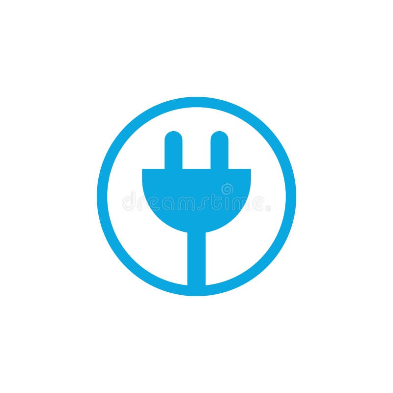 Electrical Plug with Fire Icon Logo Design. Fire Energy Logo Concept ...