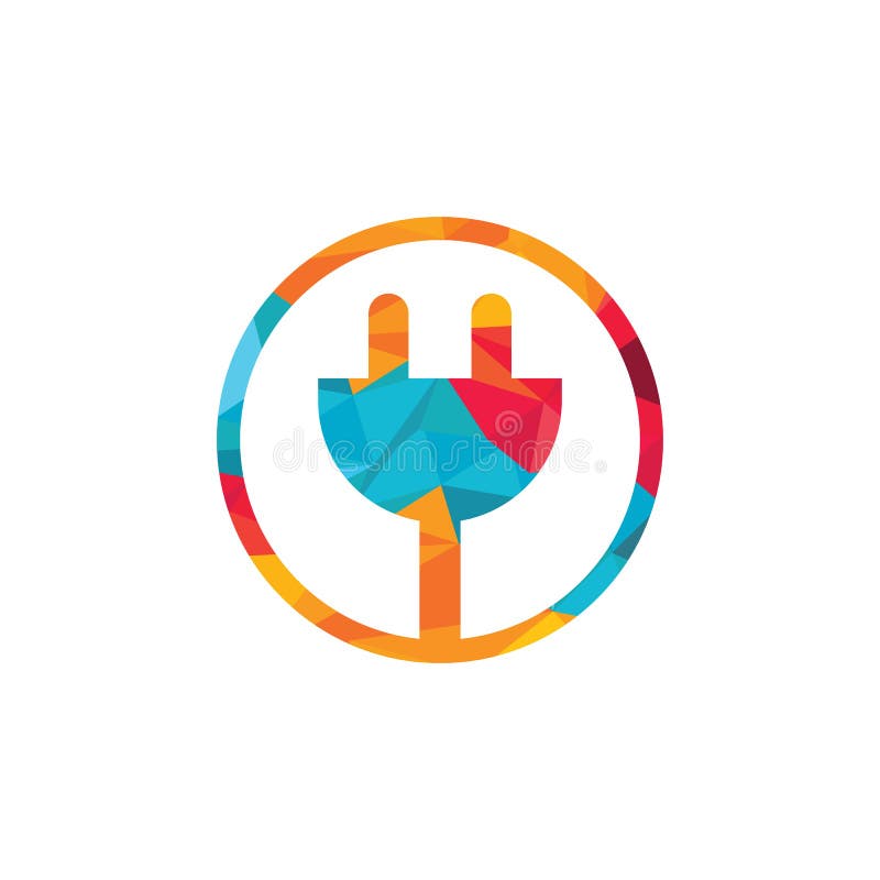 Electrical Plug Heart Shape Vector Logo Design. Stock Vector ...