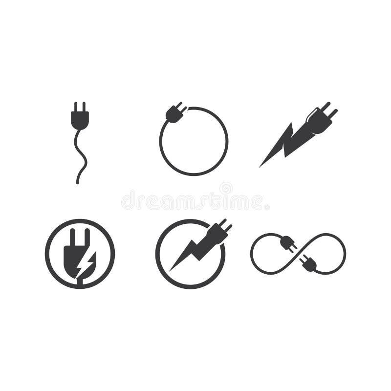 Electrical plugin icon stock vector. Illustration of connect - 188693382