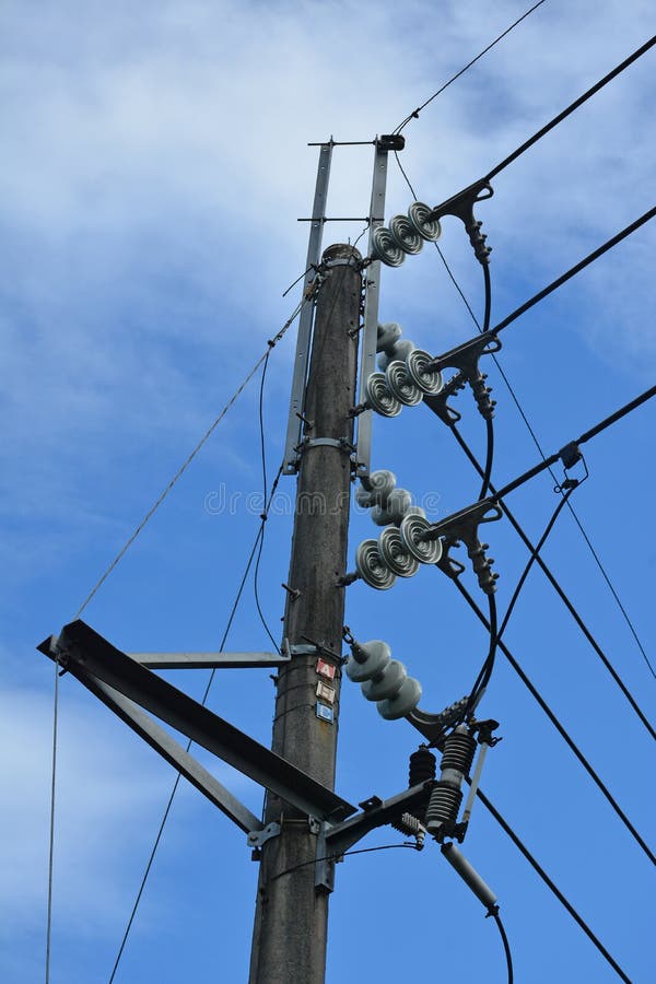 Electrical Post with Wires in Manila, Philippines Editorial Stock Photo ...