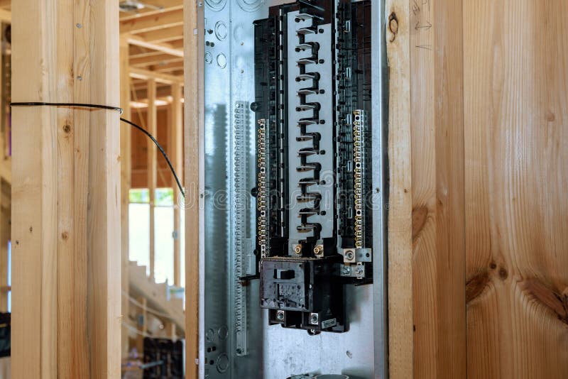 An Electrical Power Control Panel Switch Box Mounted for Circuit ...