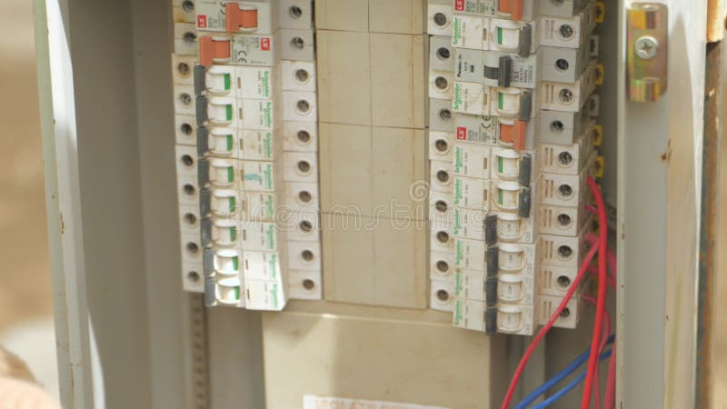 Electrical Power Distribution Box. KSA Stock Footage - Video of saudi ...