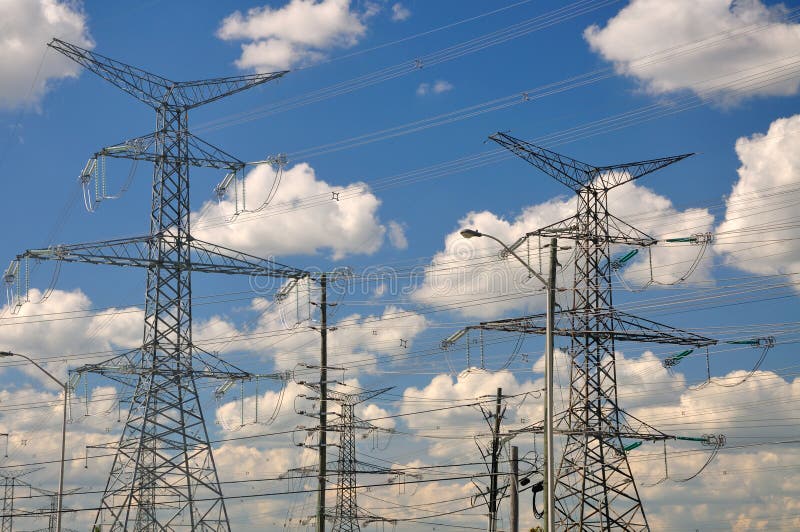 Electrical Power Grid stock photo. Image of adverse, cable - 20295042