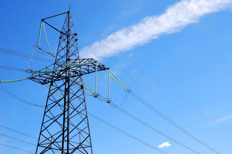 Electrical power line stock photo. Image of geometry - 61922888