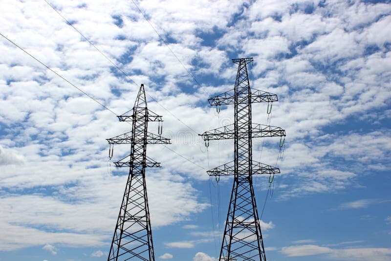 Electrical power lines stock photo. Image of generation - 36206122