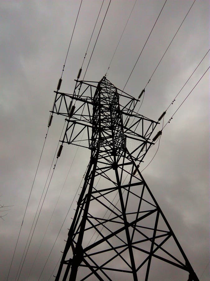 Electrical Power Lines Support. Stock Image - Image of energy, friendly ...