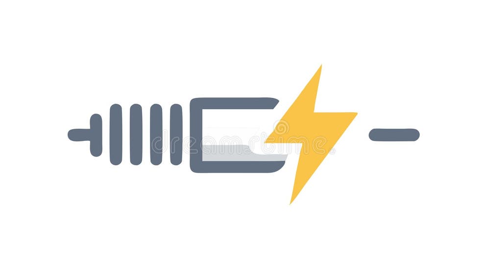 Electrical Power Outlet Icon with Plug, Connection Graphic, Vector ...