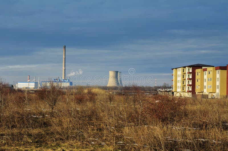 Electrical power plant stock image. Image of electricity - 37435121