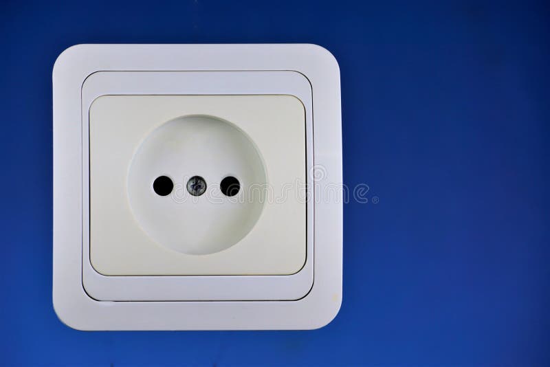 Electrical Power Socket for Connecting Electrical Appliances, Mounted ...