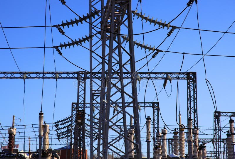 Electrical power station stock photo. Image of close - 12502200