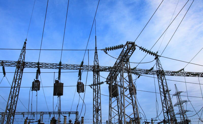 Electrical power station stock image. Image of production - 13123991