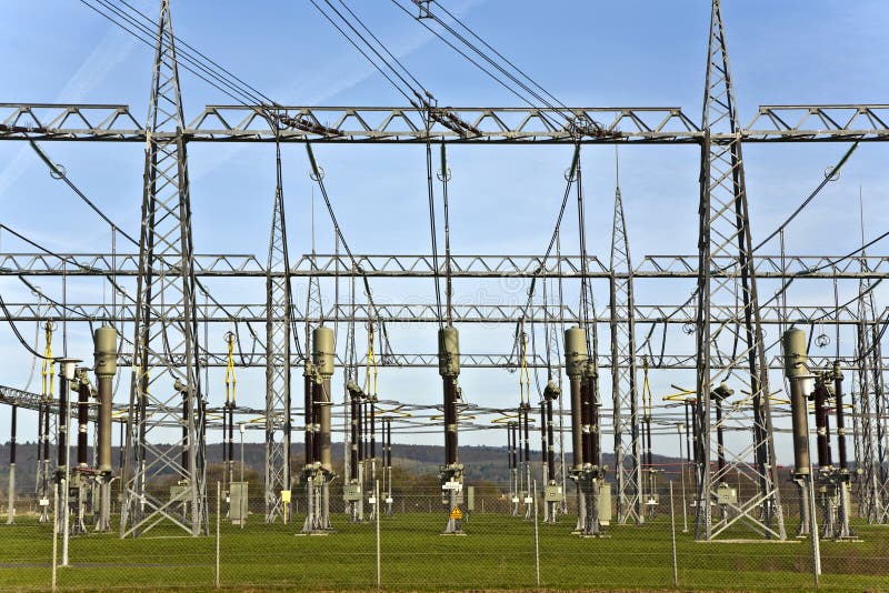 Electrical Power Station with Sky Stock Photo - Image of lead, industry ...