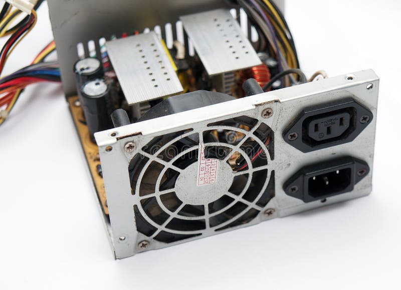 Electrical Power Supply Parts Stock Photo - Image of steel, computer ...