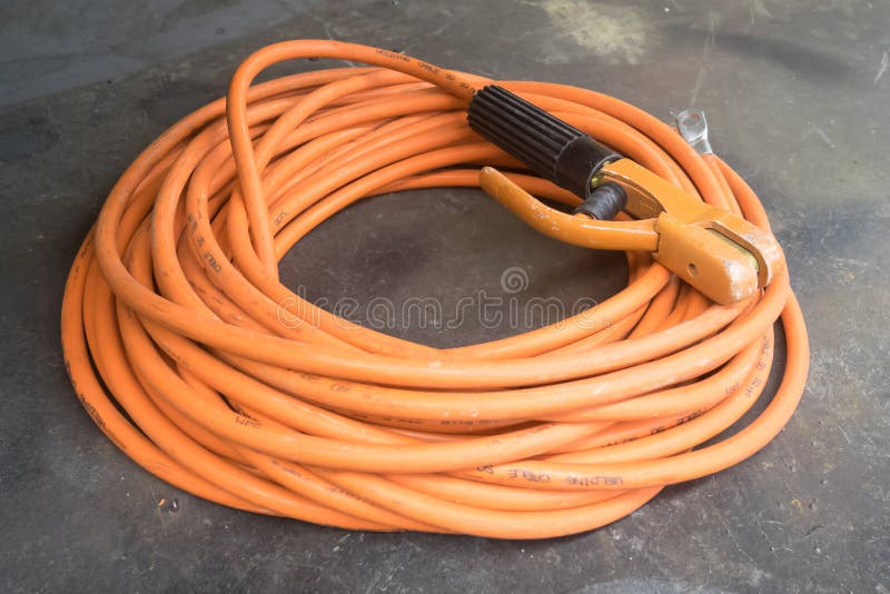 Electrical Power Wire for the Welding Stock Photo - Image of electric ...