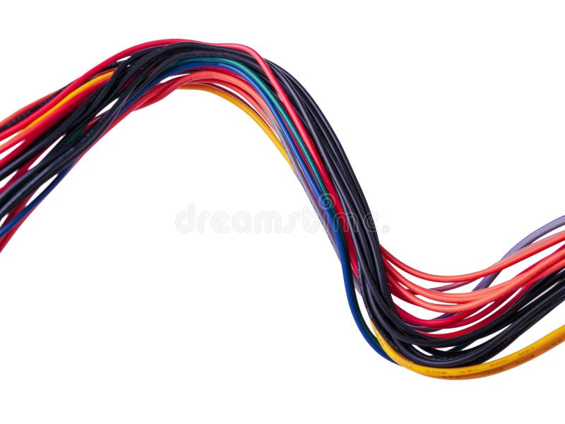 Electrical Power Wires of an Electronic Device Power Supply Isolated on ...