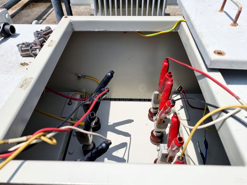 Electrical Preventive Maintenance at Site: the Test Cable Connects at ...