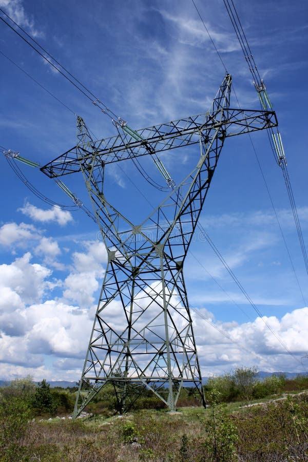 Electrical pylon pillar stock image. Image of stand, phone - 71974777