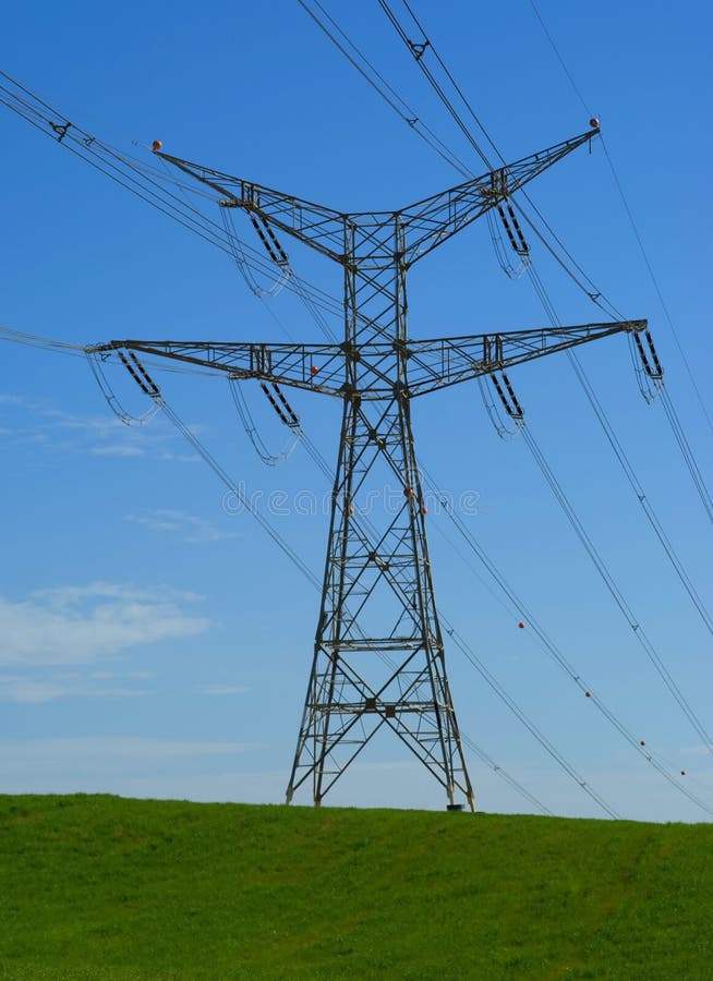 Electrical pylon pillar stock image. Image of stand, phone - 71974777