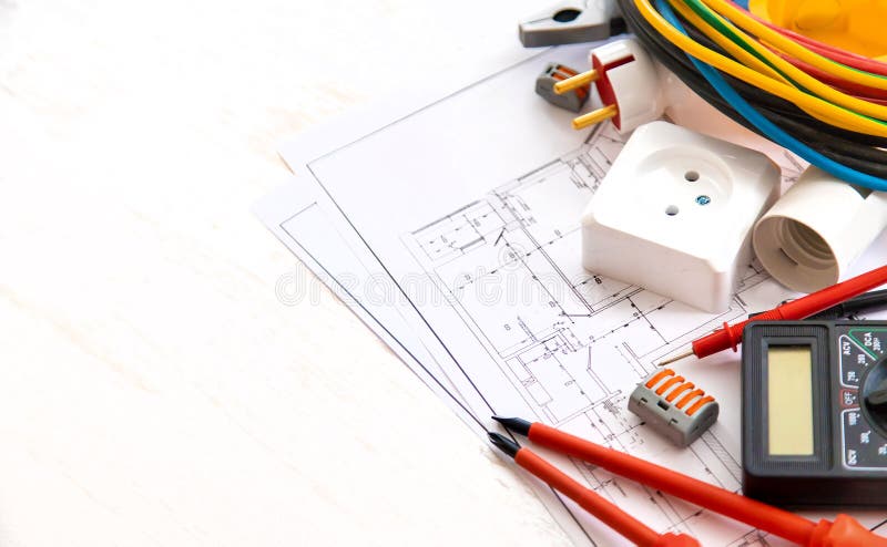 Electrical Repair Tools in the House. Selective Focus Stock Photo ...