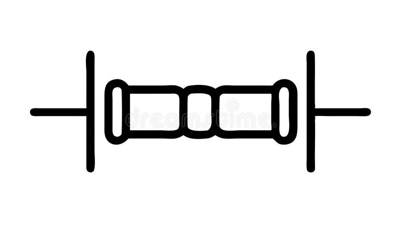 Electrical Resistor Outline Icon, Circuitry, Electronics, Vector Design ...