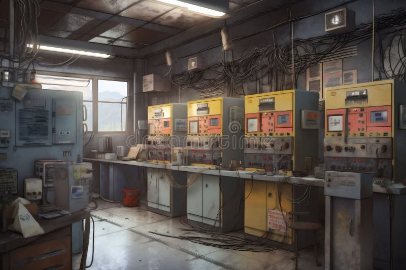 Control Room Power Plant Stock Illustrations – 411 Control Room Power ...