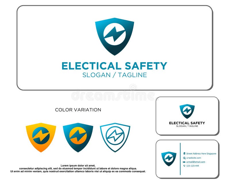 Electrical safety stock vector. Illustration of flat - 205993616