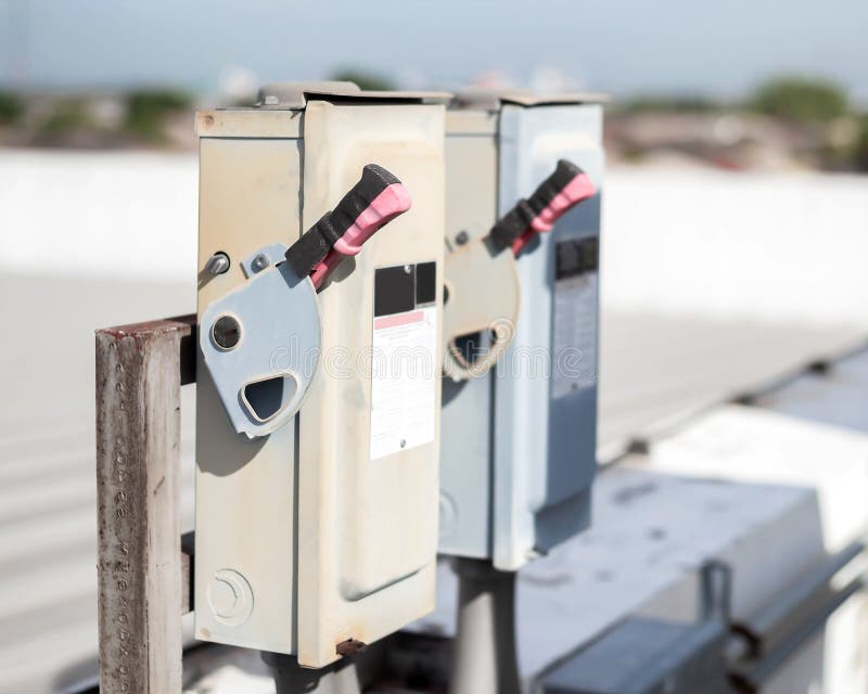 Electrical Safety Switch Box on Isolate Background.main Electrical ...