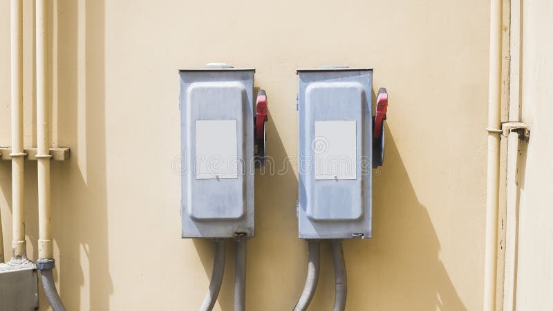 Electrical Safety Switch Box on Isolate Background.main Electrical ...