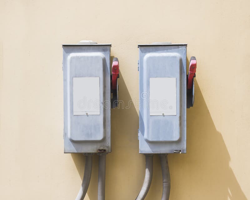 Electrical Safety Switch Box on Isolate Background.main Electrical ...