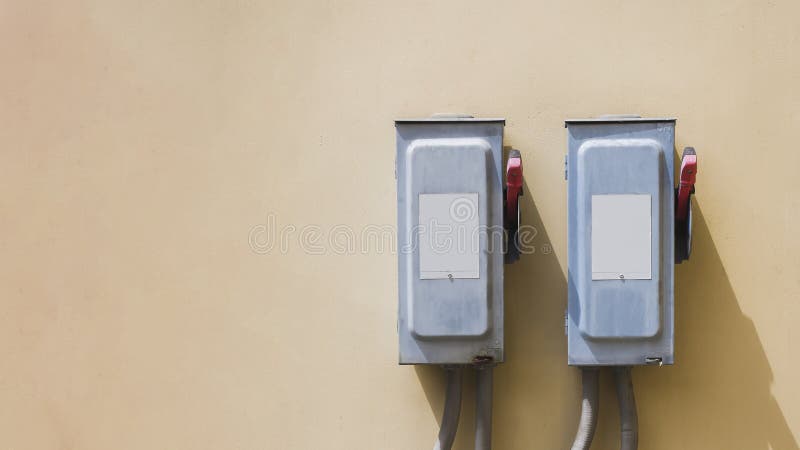 Electrical Safety Switch Box on Isolate Background.main Electrical ...