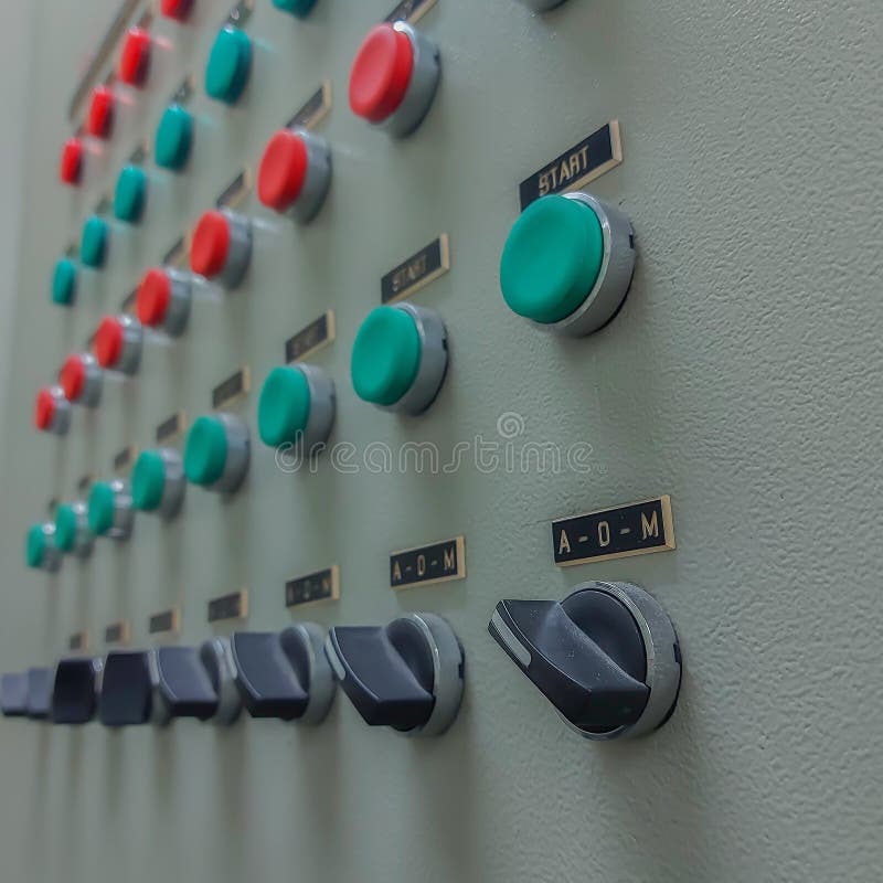 Electrical Selector Switch,button Switch Stock Image - Image of motor ...