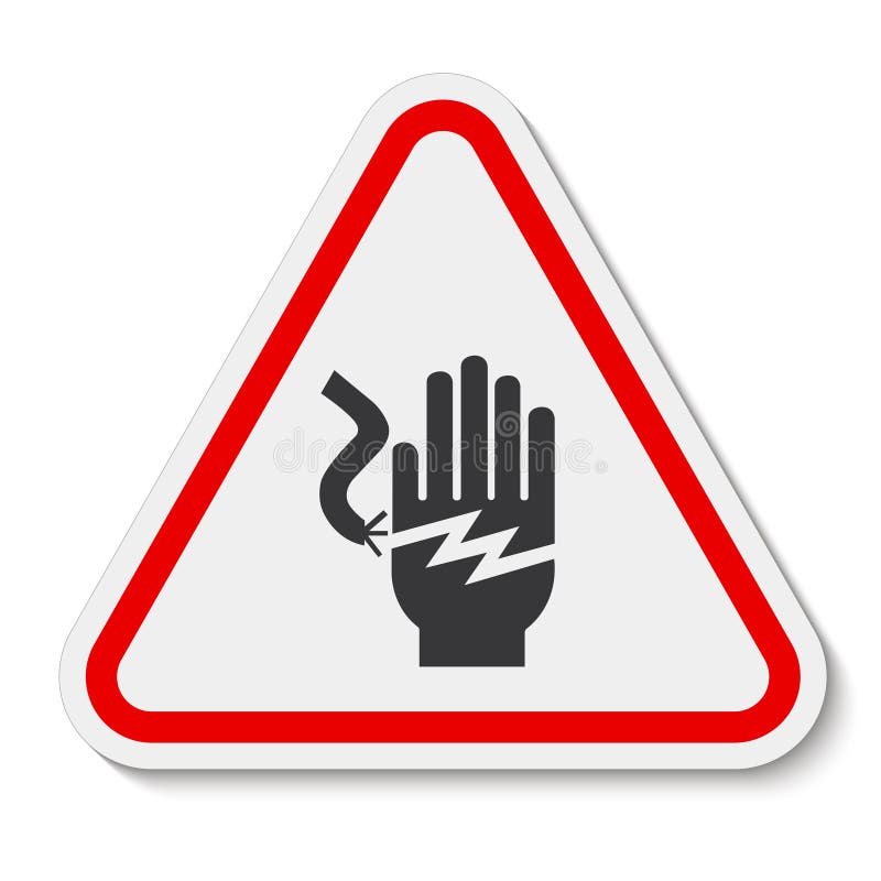 Electrical Shock Electrocution Symbol Sign, Vector Illustration ...