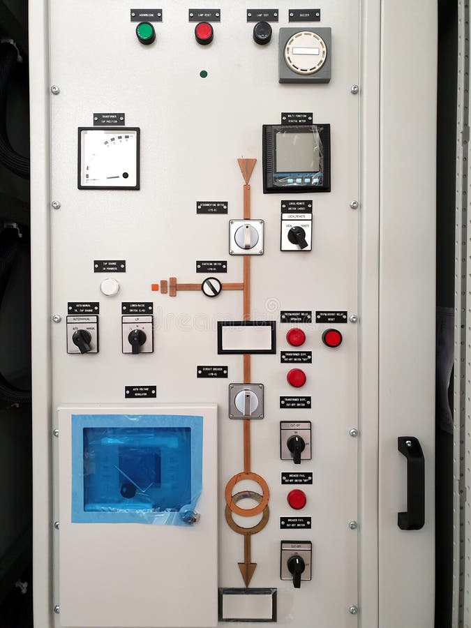 Electrical Single-line Diagram and Electromechanical Protection Relay ...