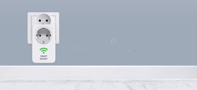 Electrical Smart Socket, Energy Efficiency Stock Photo - Image of ...