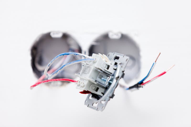 Electrical Socket Being Installed Stock Photo - Image of mounted ...