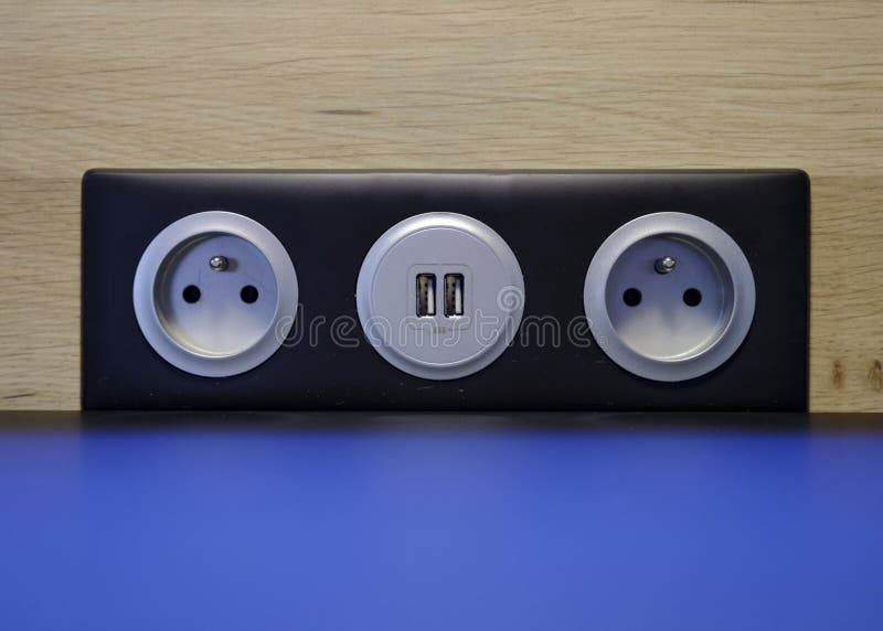 Electrical Socket in Europe Editorial Stock Photo - Image of electric ...