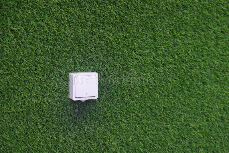 Electrical Socket on a Green Wall, Rising Electricity Prices ...