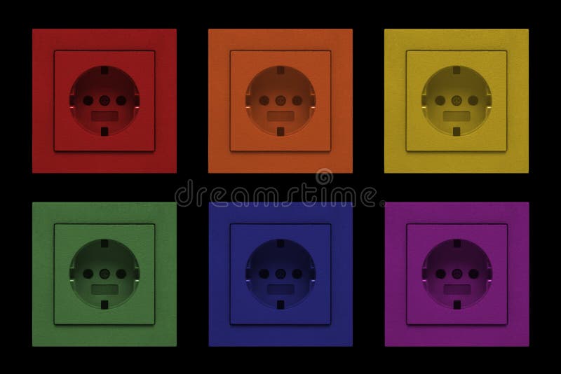 Electrical Socket Outlets Texture Stock Photo - Image of board, ethnic ...